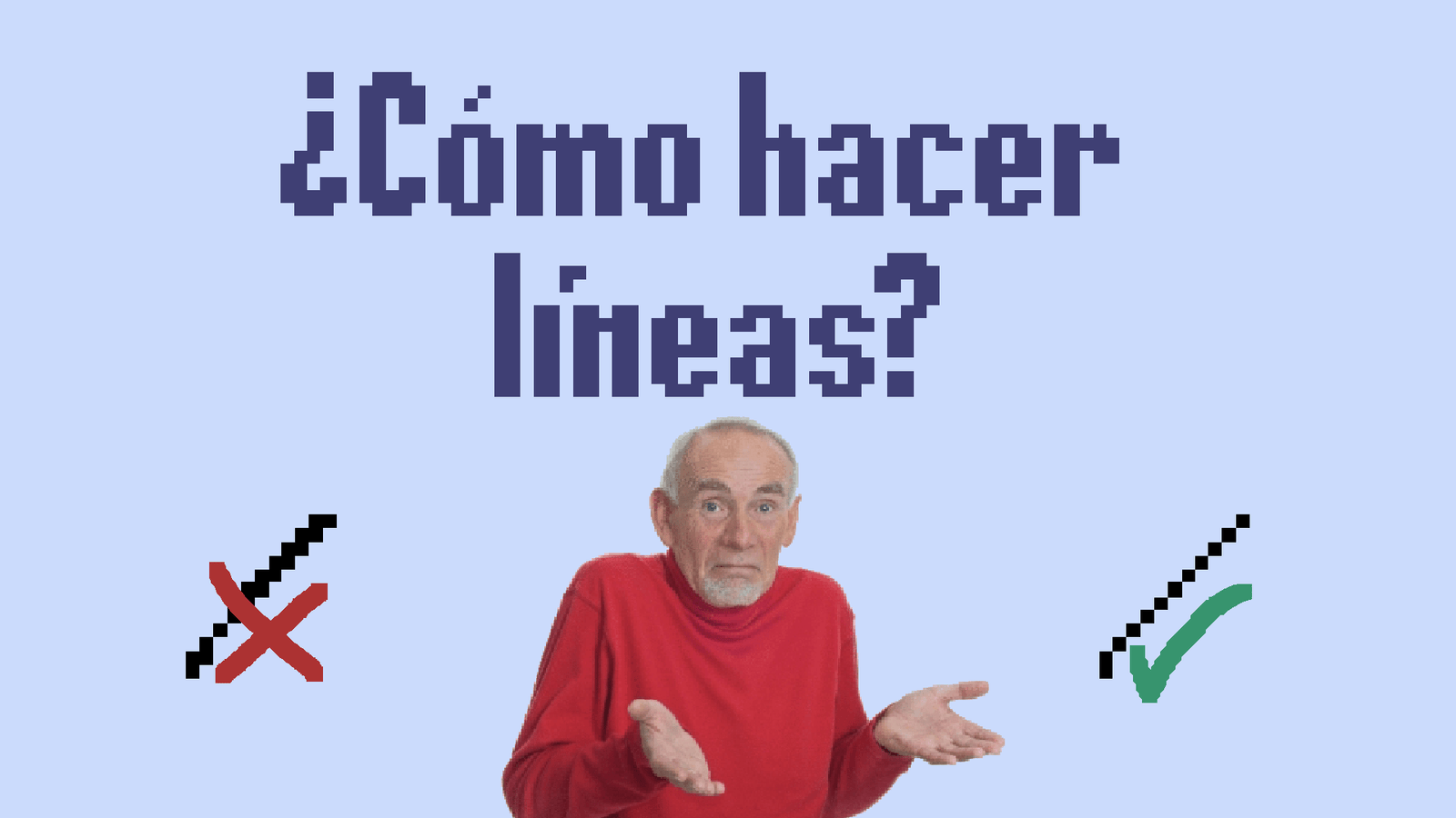 ¿Cómo hacer líneas? Tutorial básico de pixel art - b3pxl